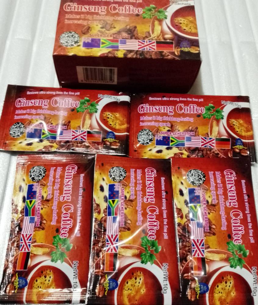 2 Packs Ginseng Coffee for Men Sexual Enhancement and Long Lasting(10sachets) | Djoannie ...